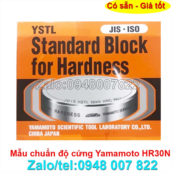 Mẫu chuẩn độ cứng Yamamoto HR30N (83,81,78,73,67,60,55,50,41)